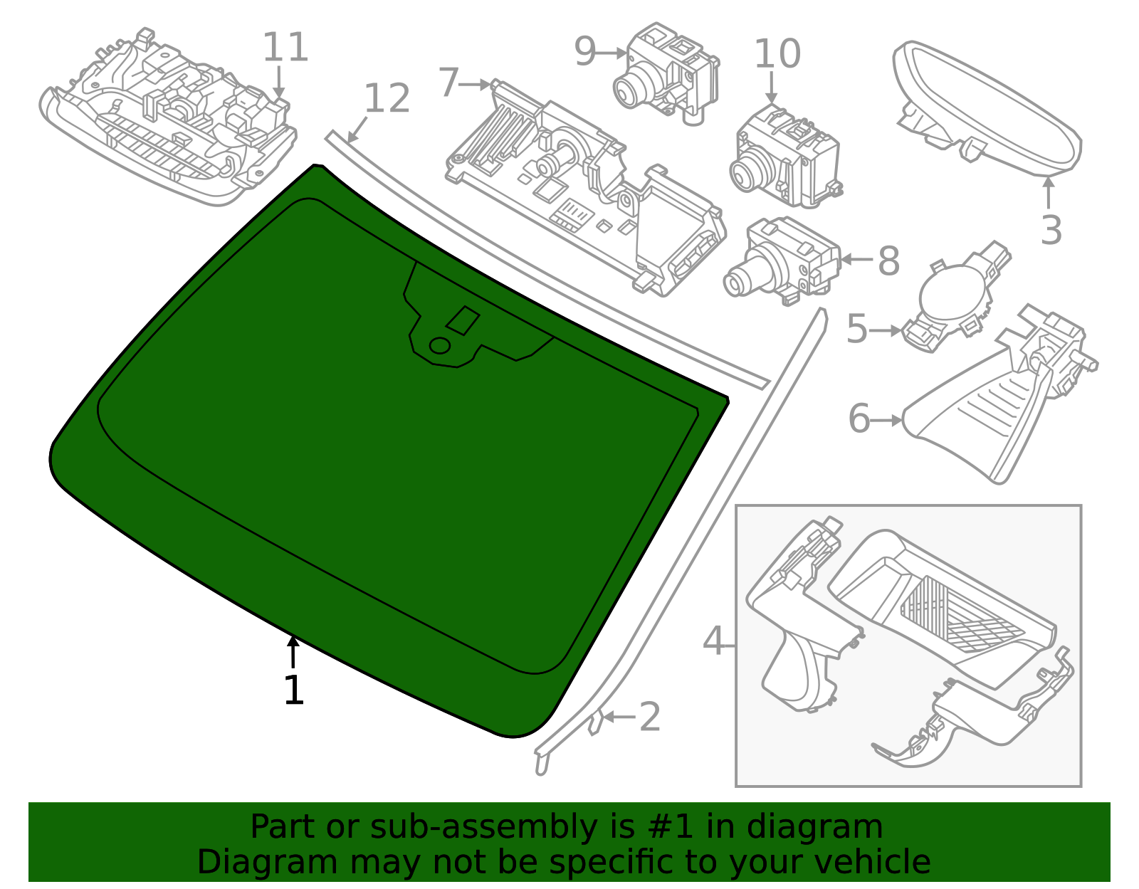 51-31-9-478-772 - Windshield Genuine BMW Parts