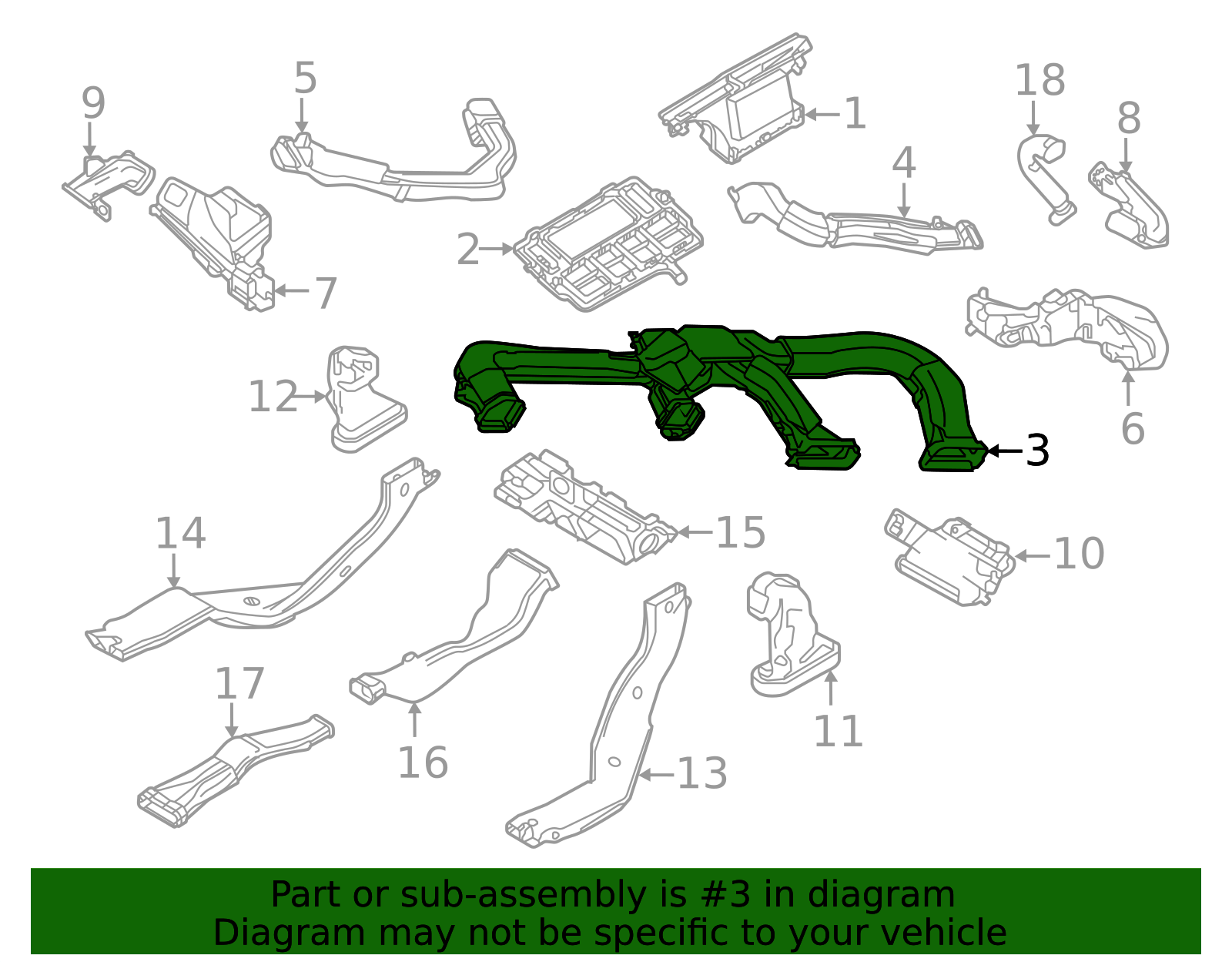 2020-2025 Mazda CX-30 Air Distributor DGH9-64-94YB | QuirkParts