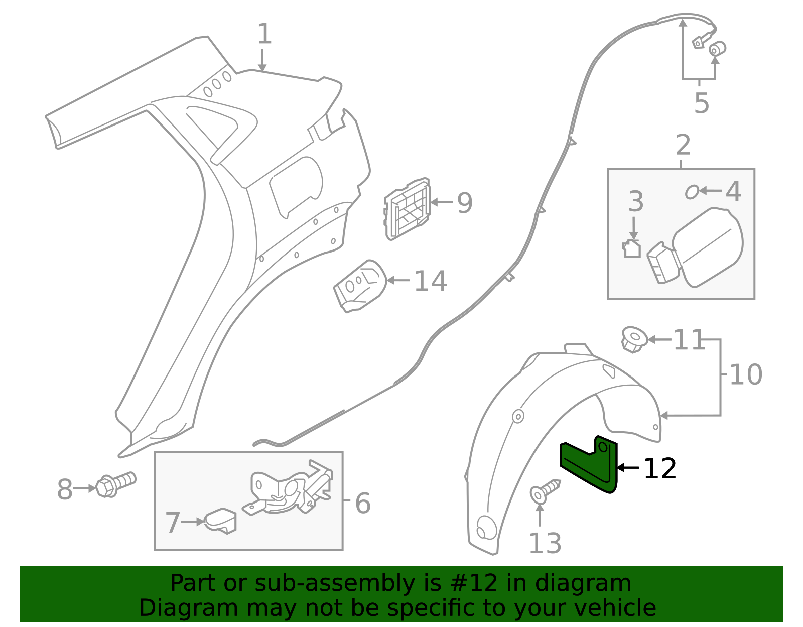 2022-2023 Hyundai Mud Guard 86842-J9NA0 | World OEM Parts Hyundai