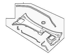31402675 - Cowl Grille - 2013-2018 Volvo | Volvo OEM Parts Direct