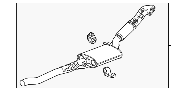 2021-2025 GM Exhaust Muffler 60009399 GM | GMPartsDirect.com