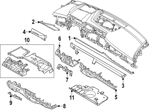 Instrument Panel Components for 2025 Genesis GV80 Coupe | Hyundai OEM ...