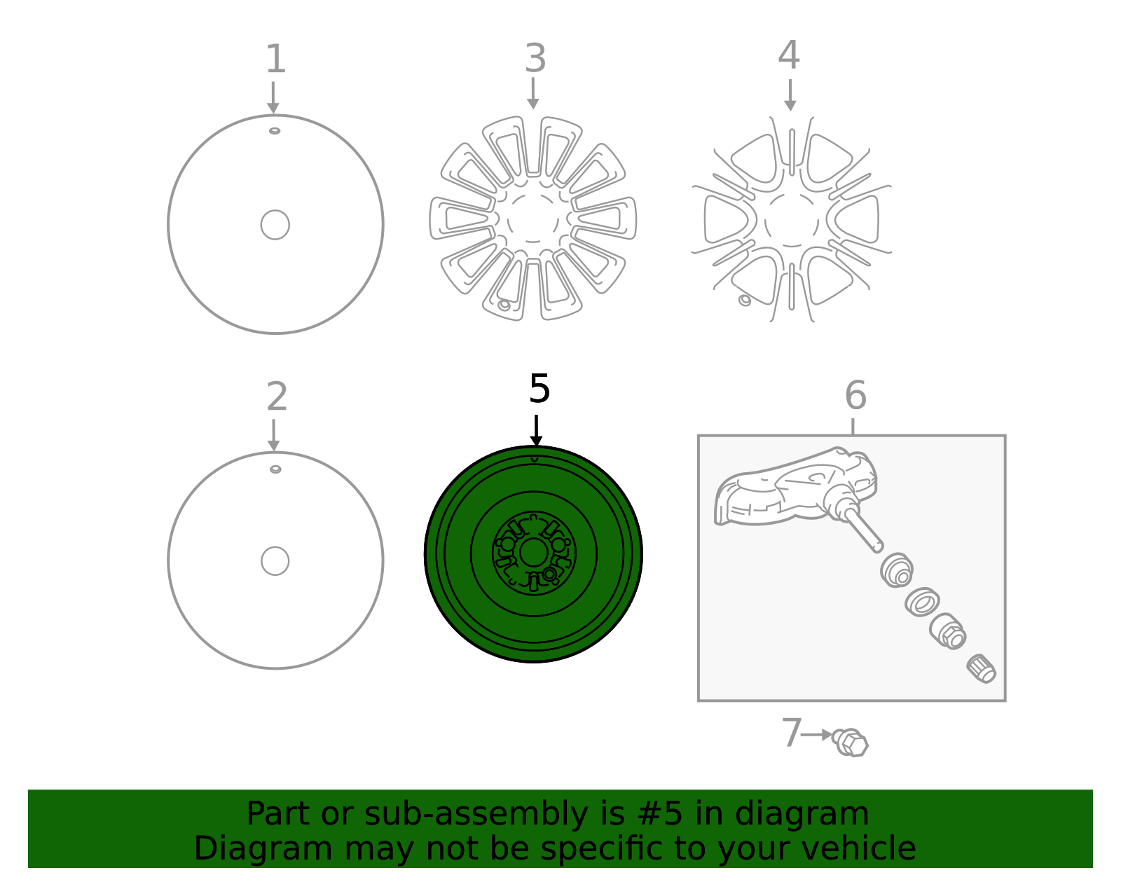 2011-2020 Toyota Sienna Wheel, Disc (for Spare) 42611-08111 | McGrath ...
