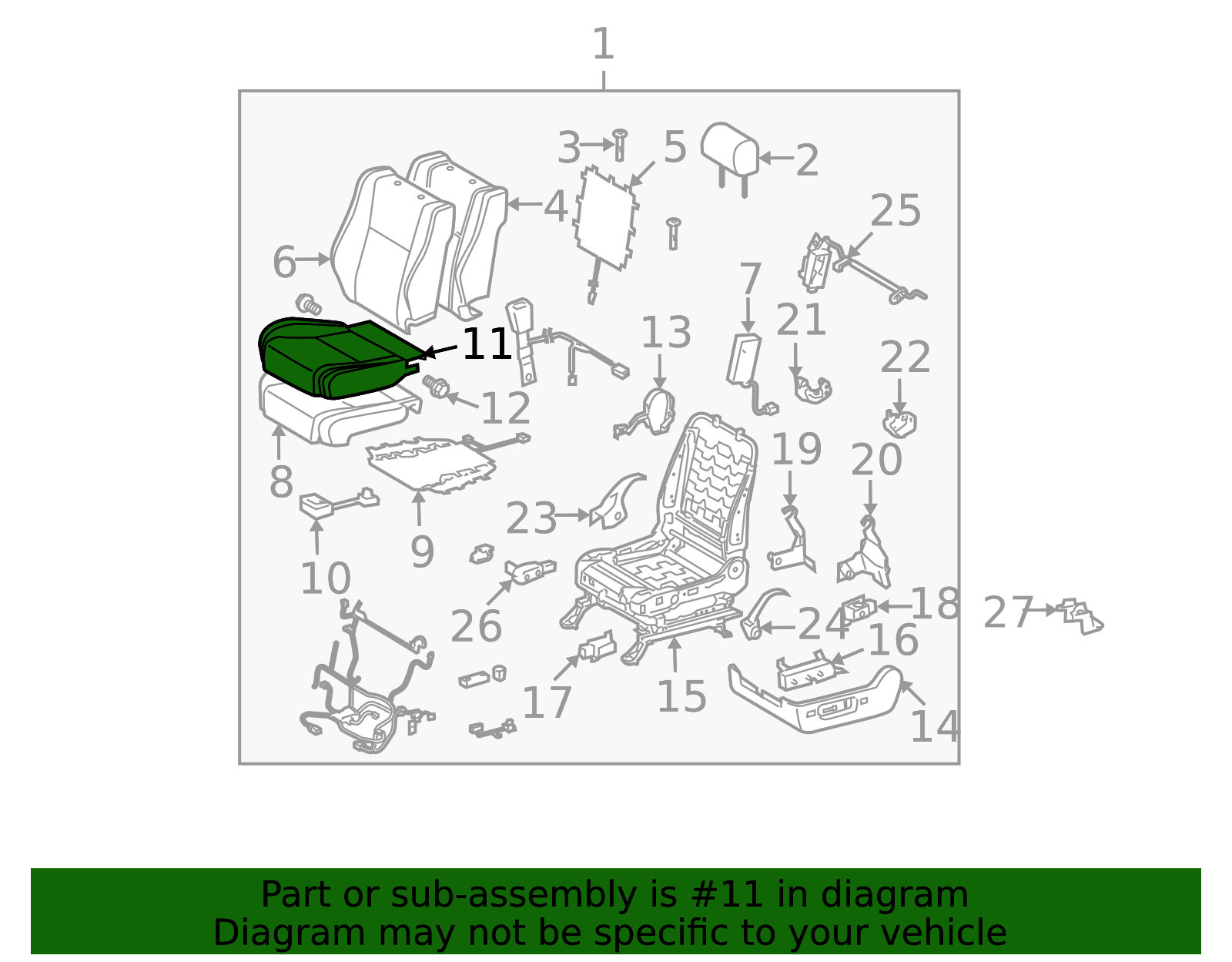 71072-0C290-B3 - High-Quality Seat Cushion Cover for 2007-2013 Toyota ...