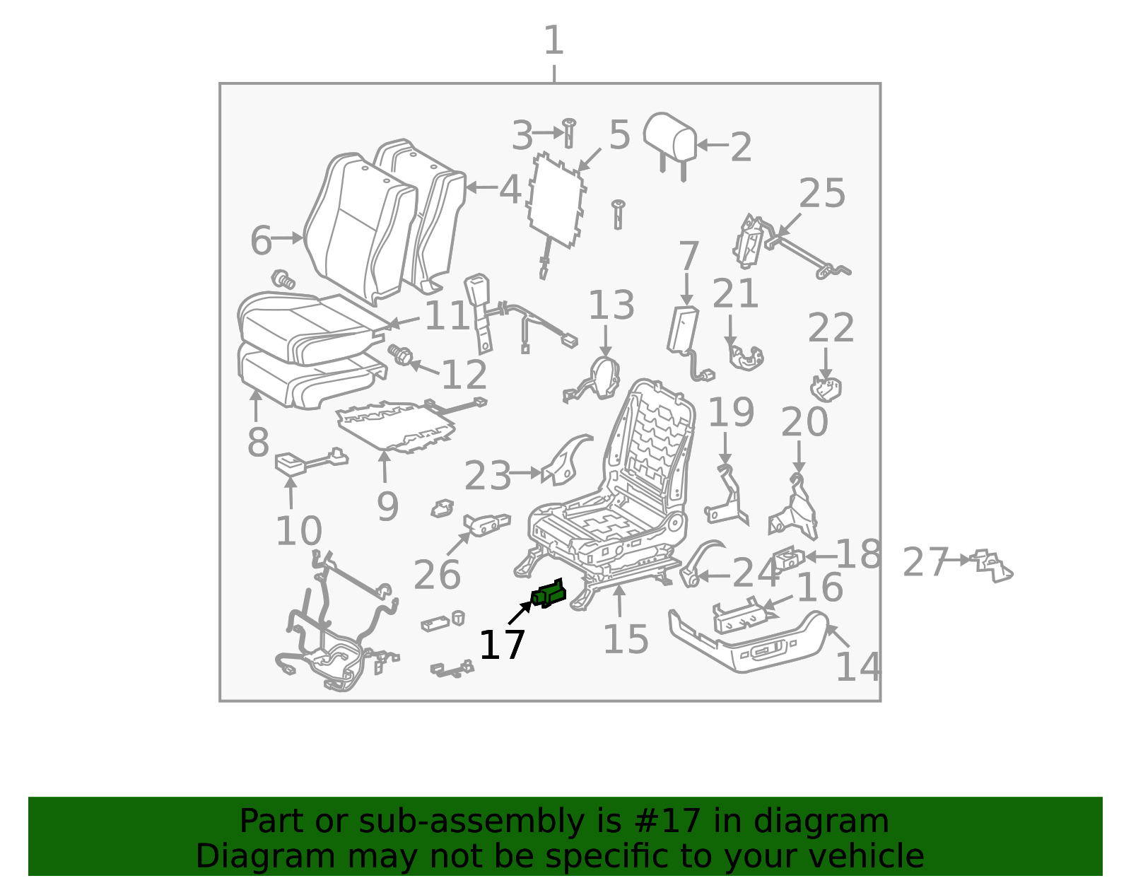 Power Seat Switch - OEM Multi-Function Adjuster | AutoNation Parts