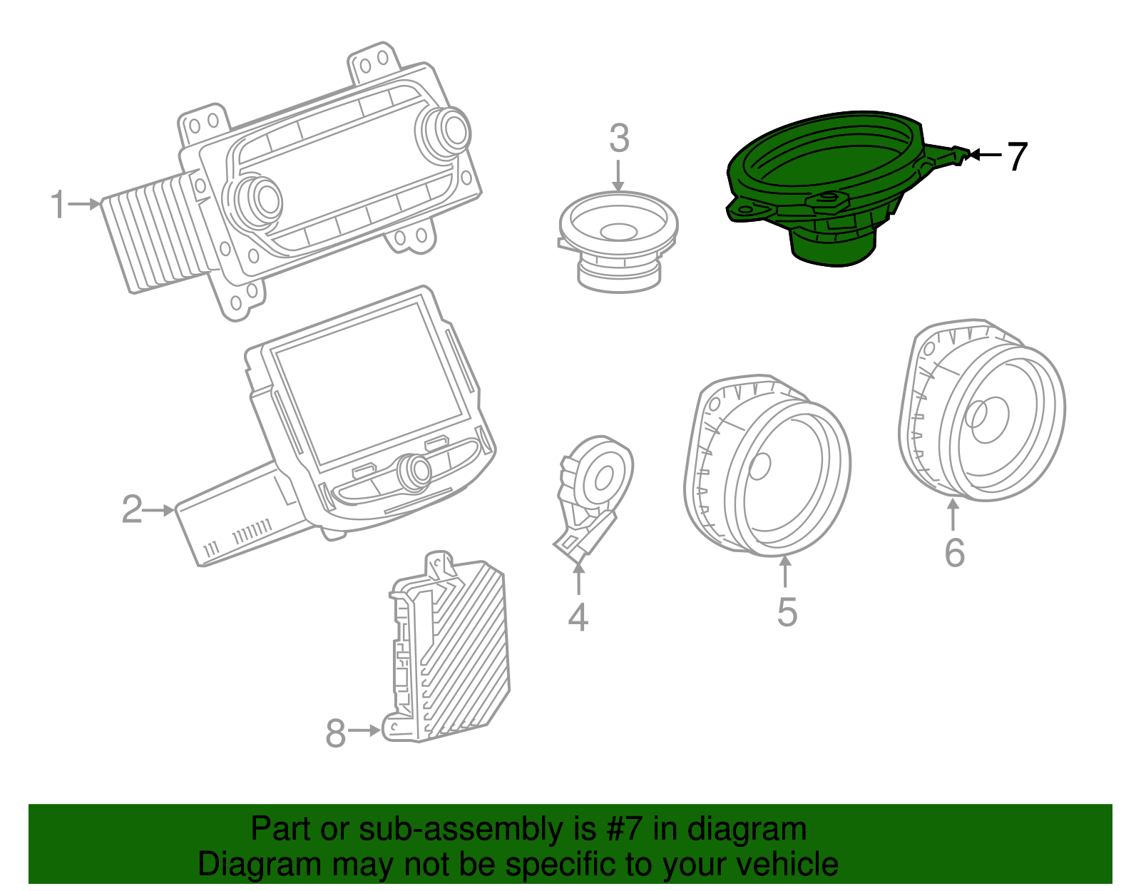 23359212 - 2016-2019 GM - Rear Radio Speaker | Partners Chevy