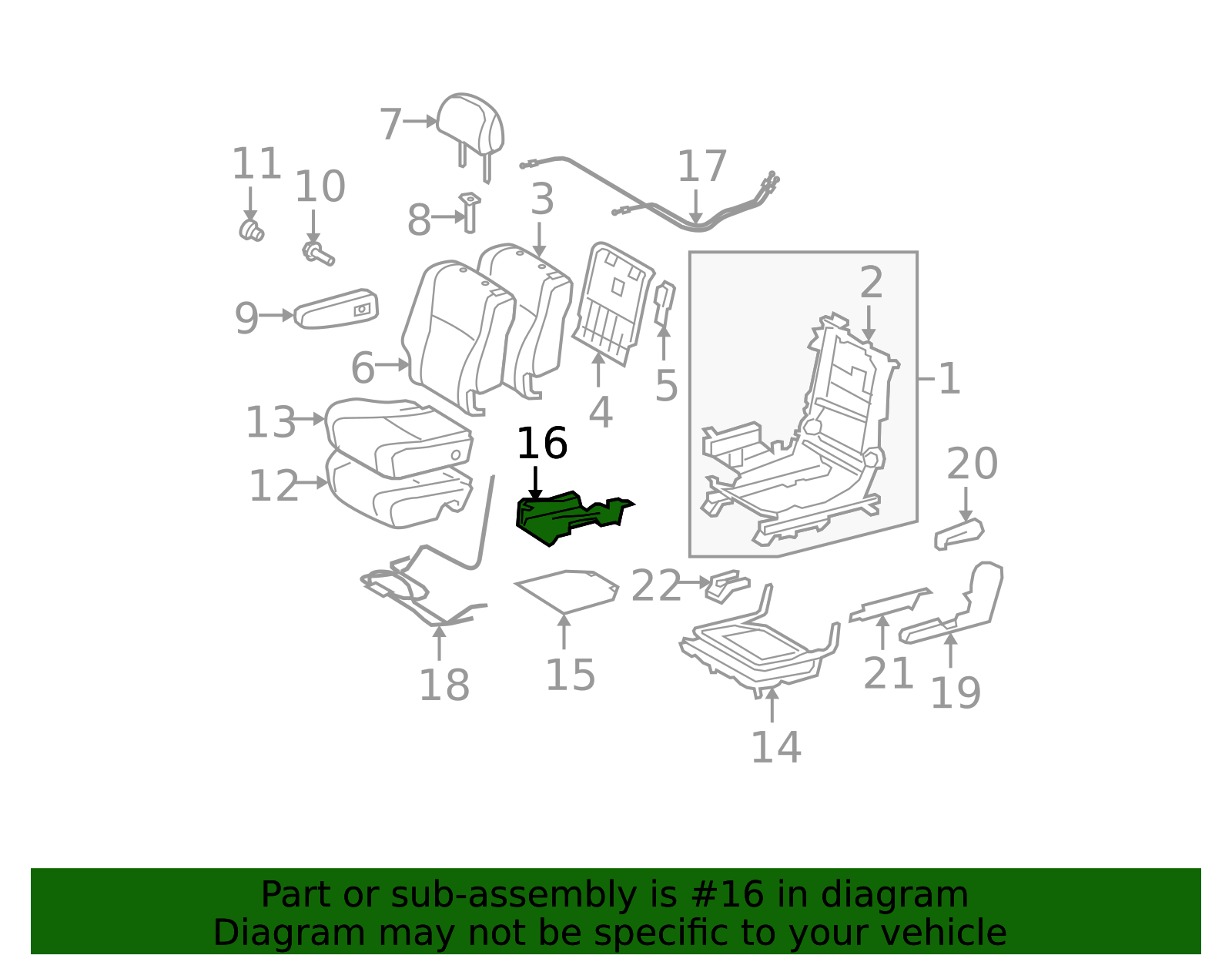 Seat Frame Trim - Factory Style Interior Detail | AutoNation Parts