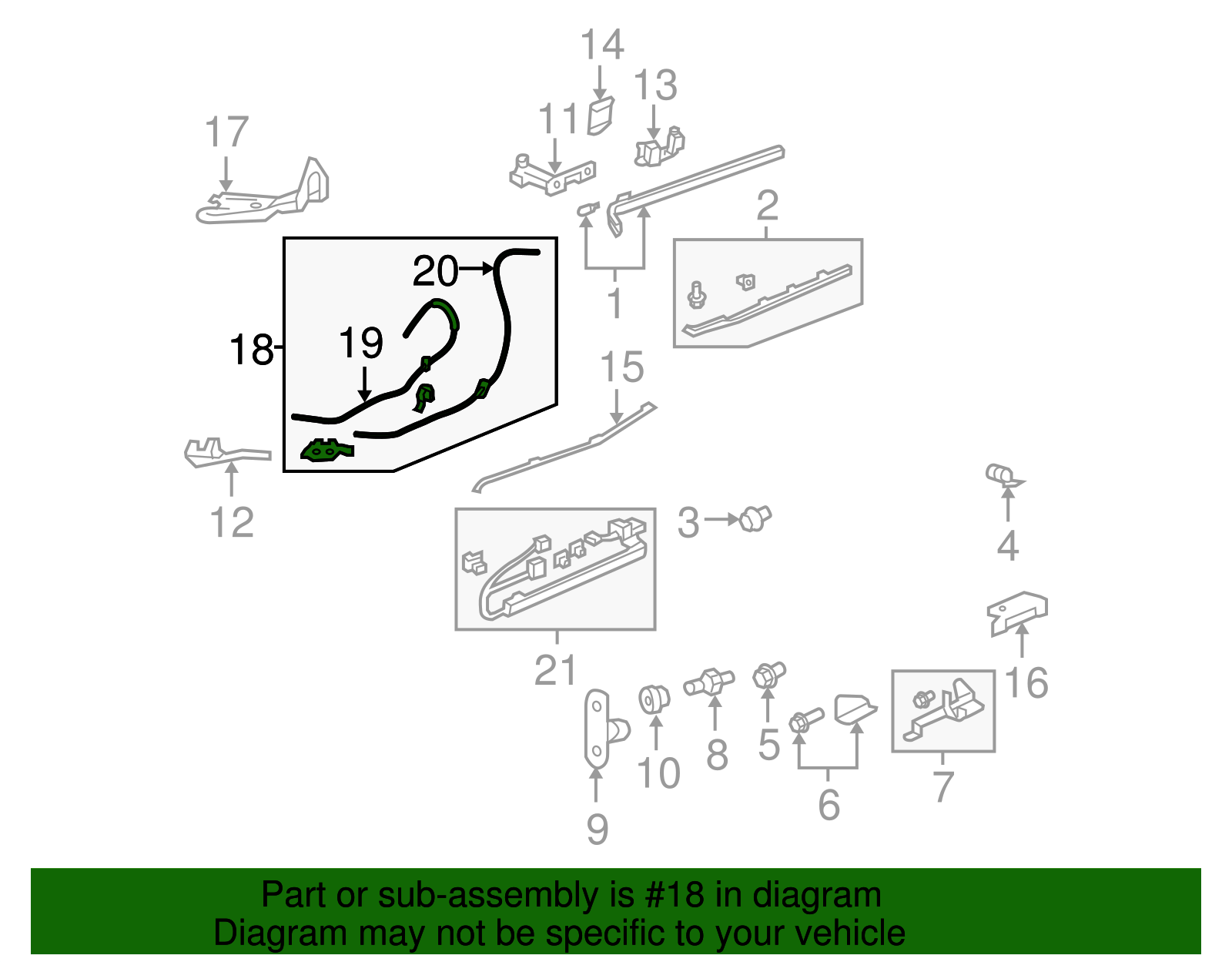 72581-SHJ-A01 - 2005-2010 Honda Odyssey - Latch Assembly L Slide Door ...