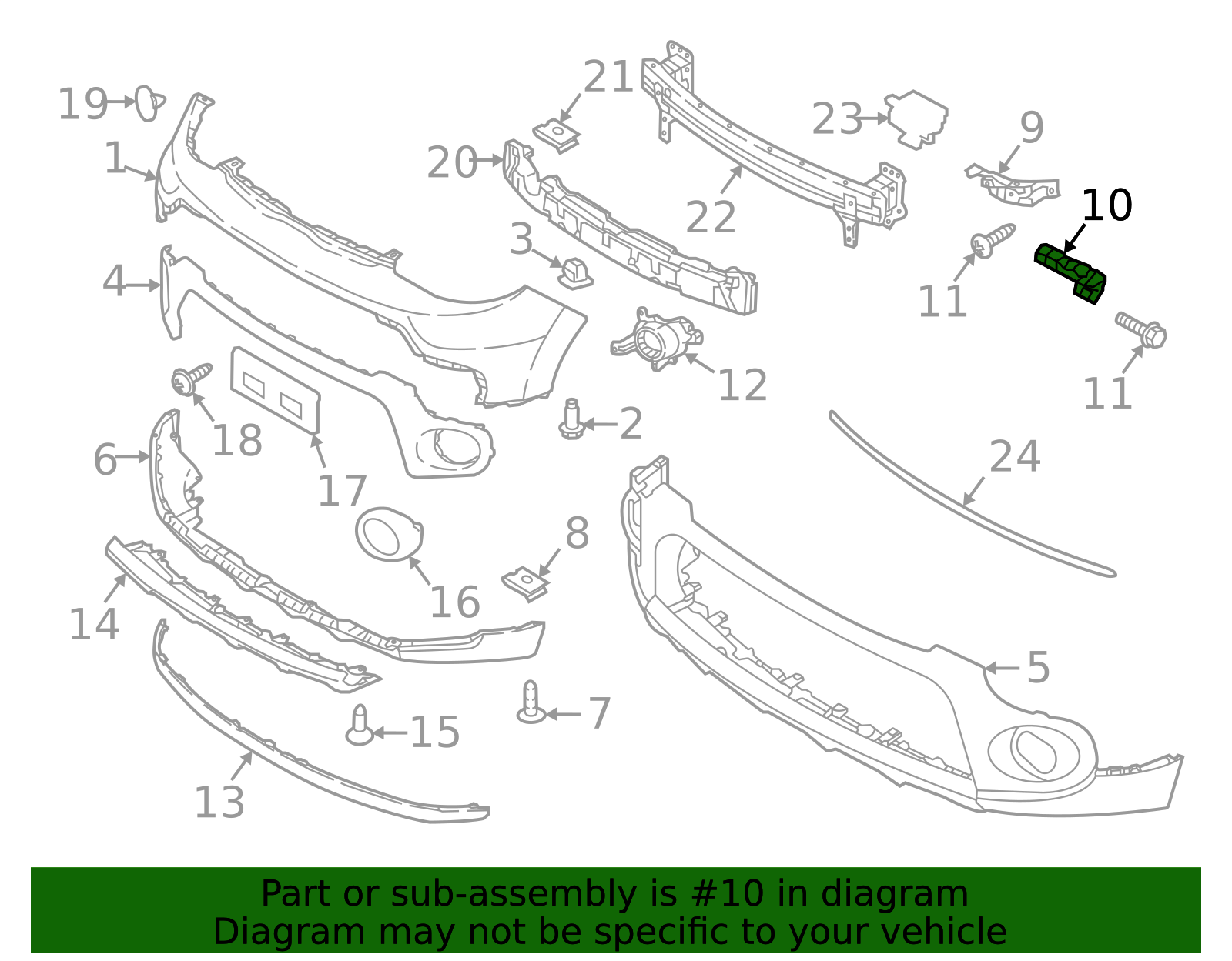 86554-B2000 - Lower Cover Side Bracket 2014-2019 Kia Soul | Kia.Parts Store
