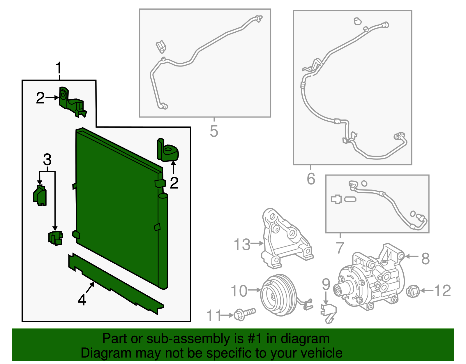 2016-2023 Toyota Tacoma Condenser 88460-04201 | Toyota Parts Center
