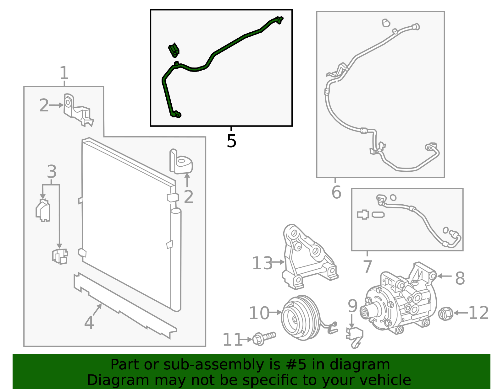 A/C Refrigerant Pipe - OEM Flow & Seal Line | AutoNation Parts