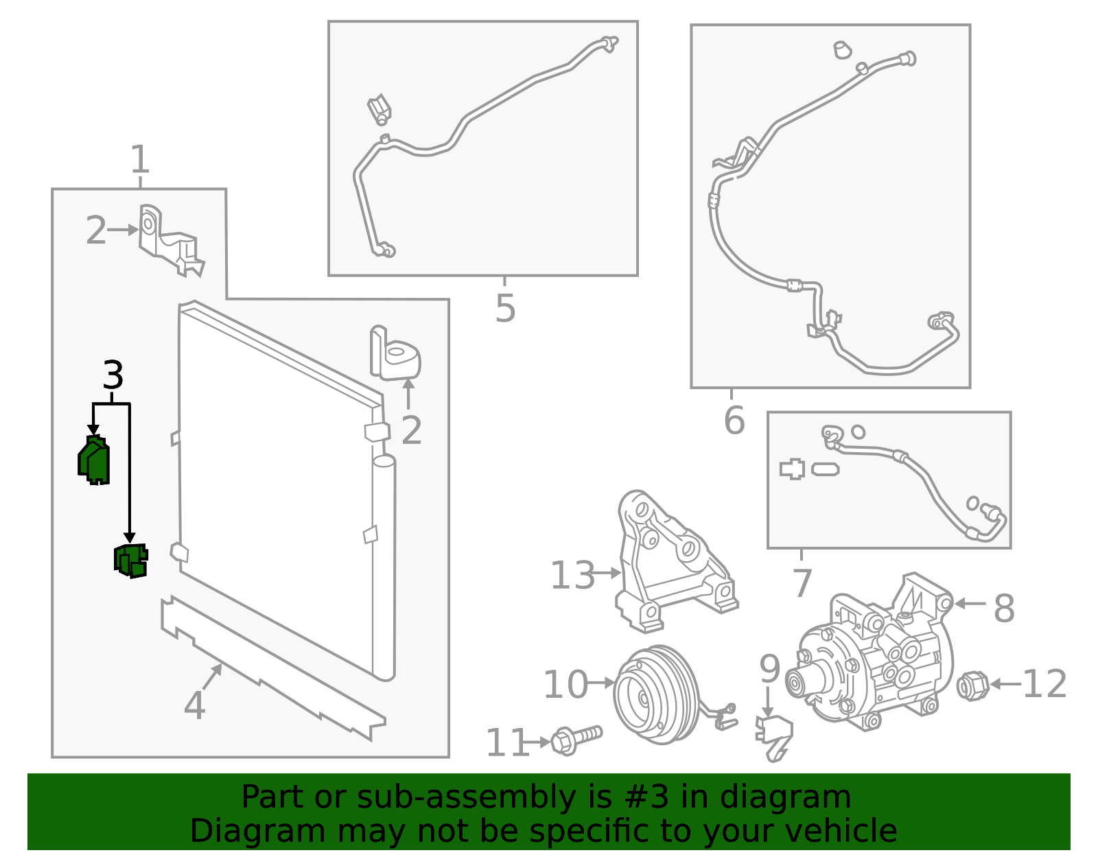 2016-2023 Toyota Tacoma Condenser Lower Bracket 88688-04210 | MotorMotor