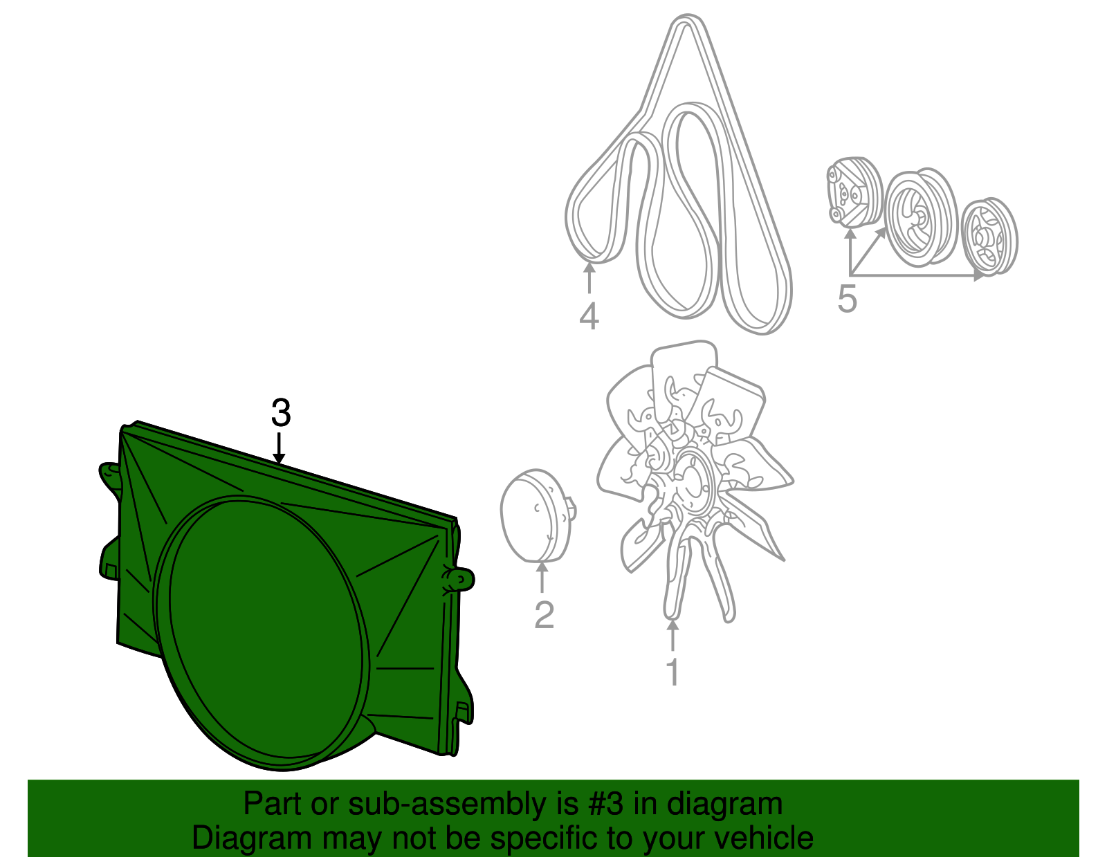 2005-2010 Ford | Shroud | 6C2Z-8146-AB | Walls' Ford Parts