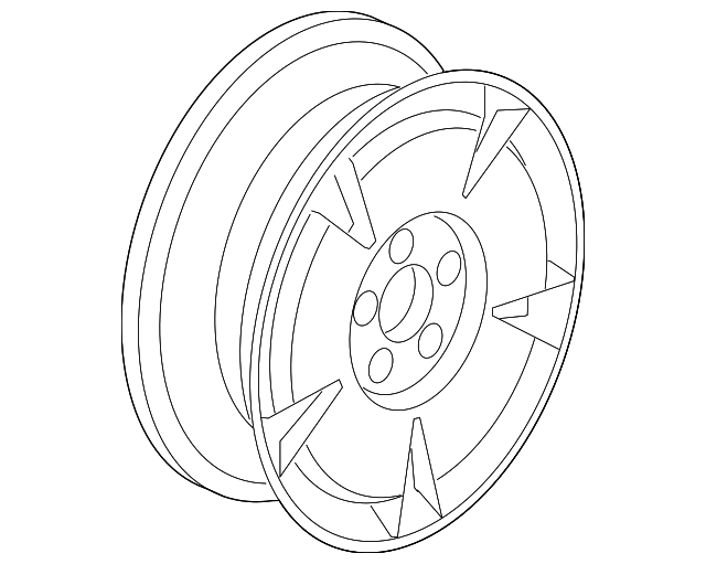 42700-SNX-A92 - Wheel Disk (17X7J) - 2007 Honda Civic | Honda Factory Parts