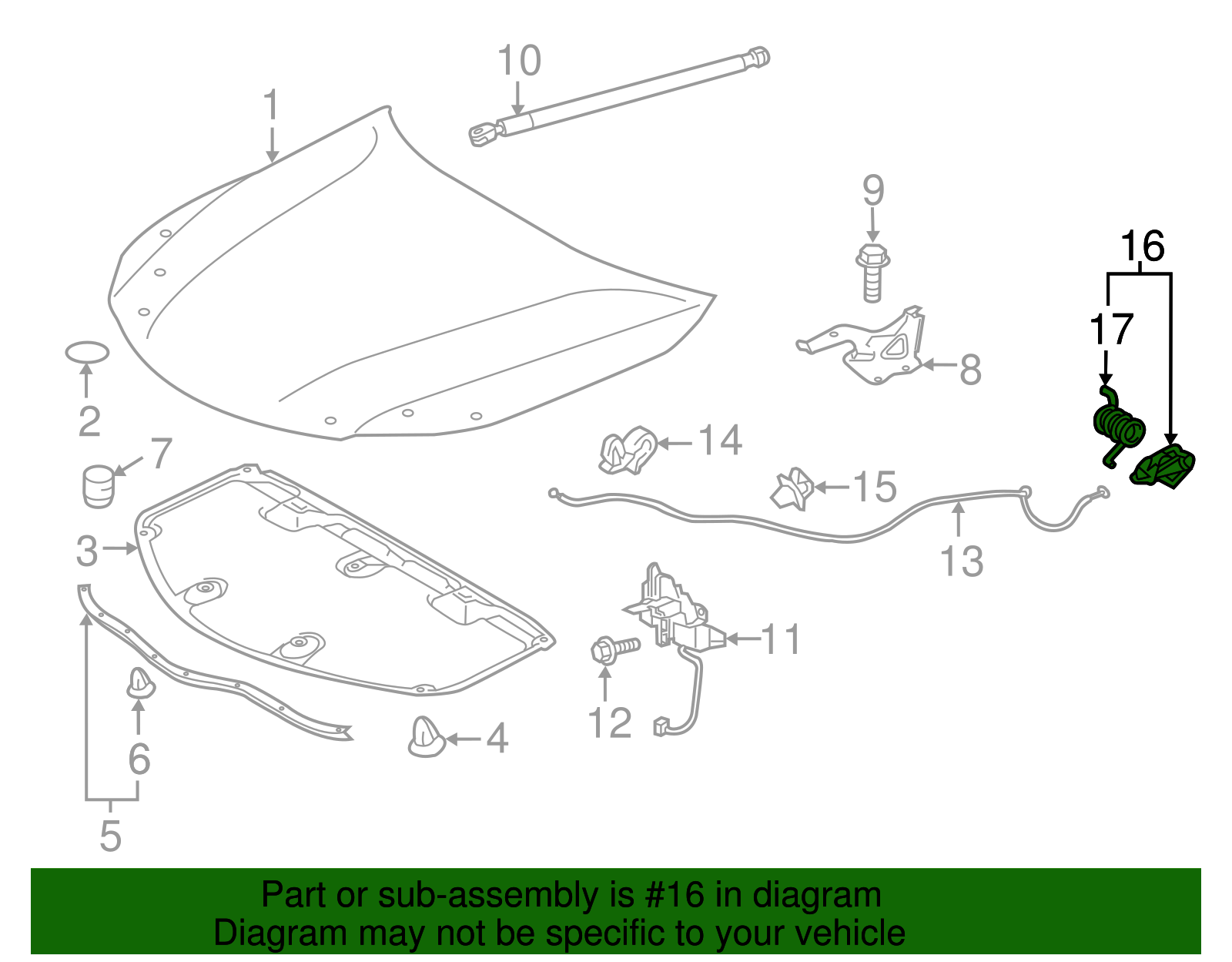 2000-2018 Toyota Release Handle 53601-02020-C0 | Toyota Parts Center