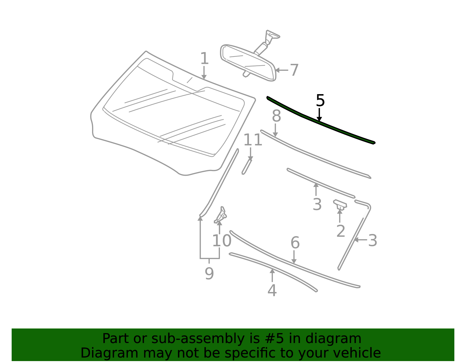 73127-SZA-A00 - High-Quality Windshield Frame Weatherstrip Seal for ...
