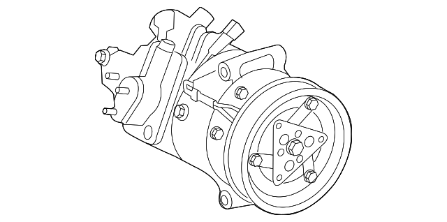 Genuine A/C Compressor for 2011-2016 Volvo | Part# 36050839 | Over 30% ...