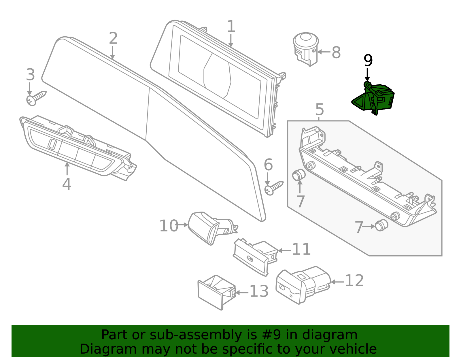 93790-AT000 - Hazard Switch 2023-2025 Kia | Kia.Parts Store