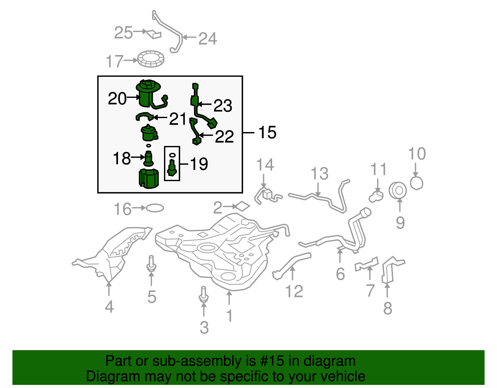 OEM 2008-2015 Scion xB Fuel Pump Assembly Part # 77020-12720 | Modern ...