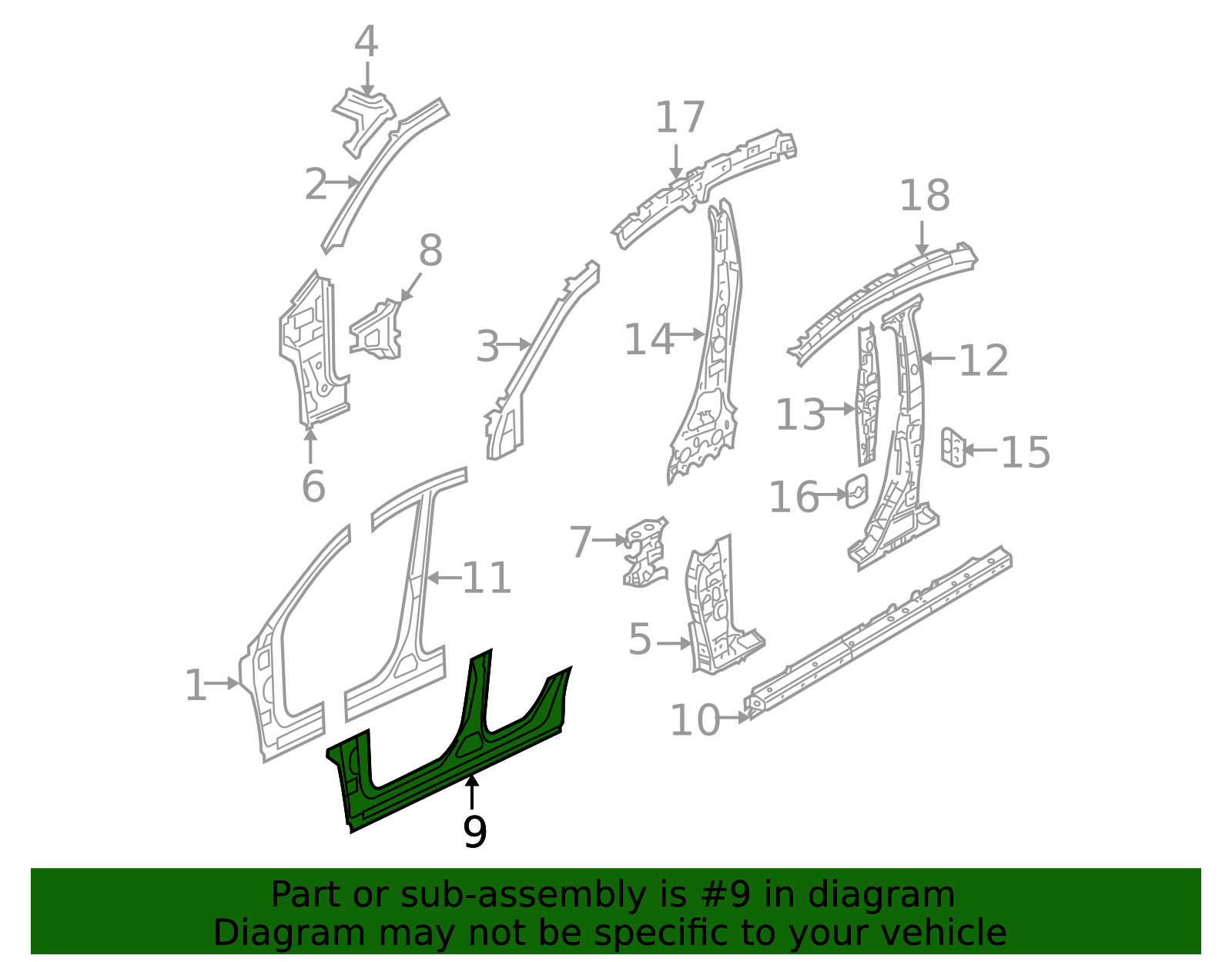 BBY2-70-271 - Mazda Outer Rocker Panel 2010-2013 Mazda 3 | Performance ...