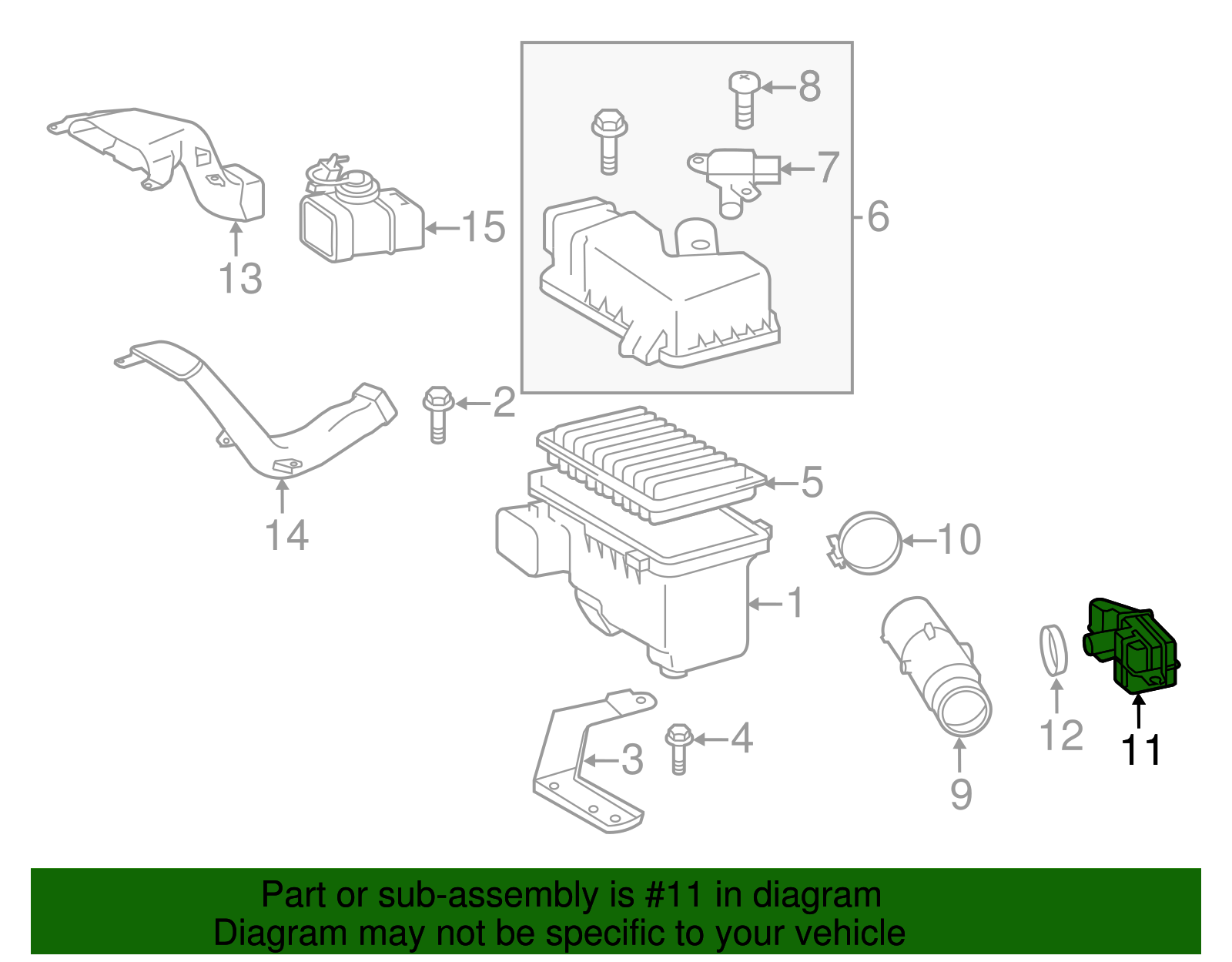 2008-2013 Toyota Highlander Engine Air Intake Resonator 17893-0P080 ...