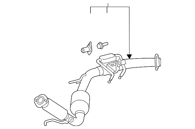 17410-F0331 - Front Pipe 2021-2025 Toyota Sienna | Toyota San Diego Parts