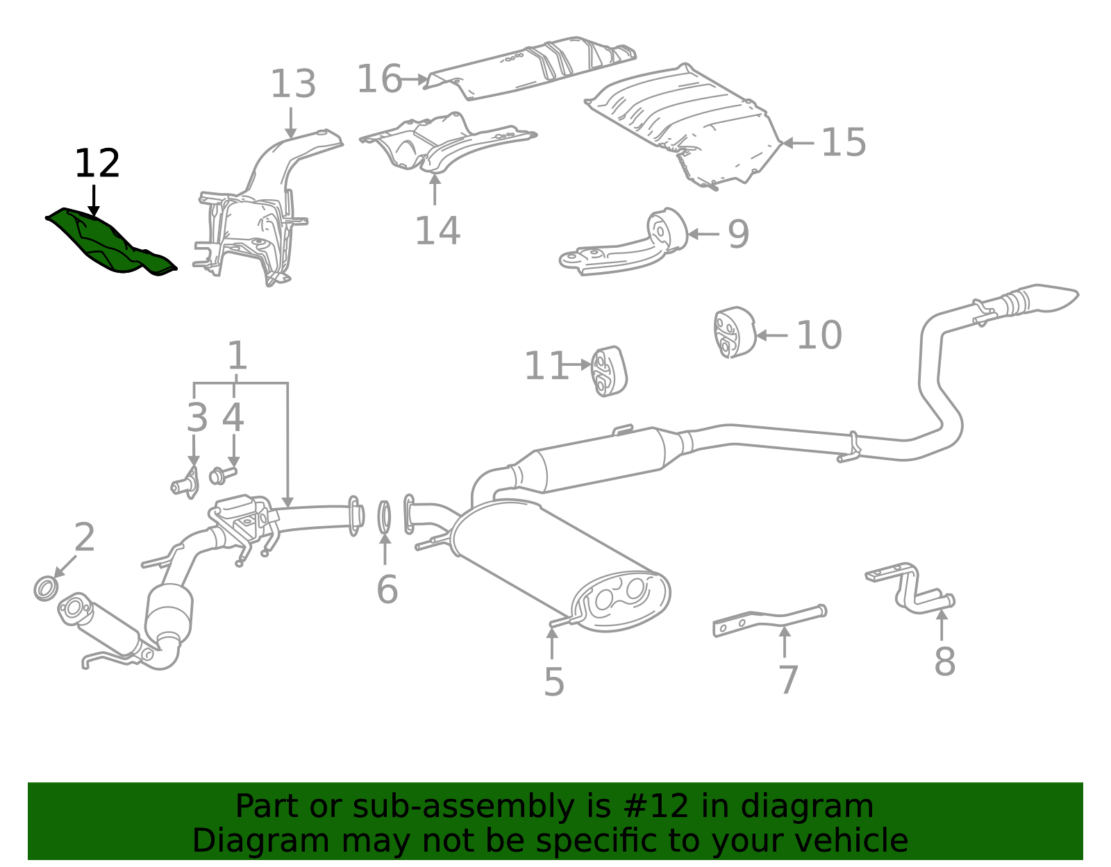2021-2025 Toyota Sienna Heat Shield 58151-08060 | Toyota Parts Center