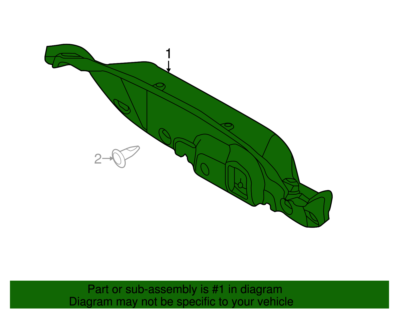 2015-2018 Ford Focus Trunk Lid Trim F1EZ-5446404-BA | Ford OEM Parts Outlet