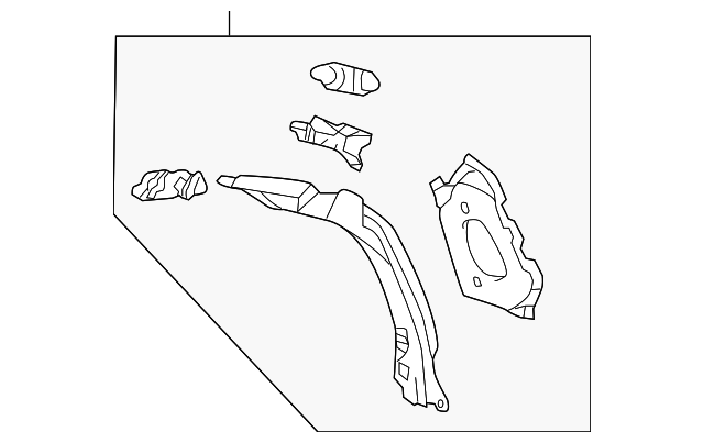 2004-2009 Toyota Prius Gutter Extension 61737-47901 | Toyota Parts Center