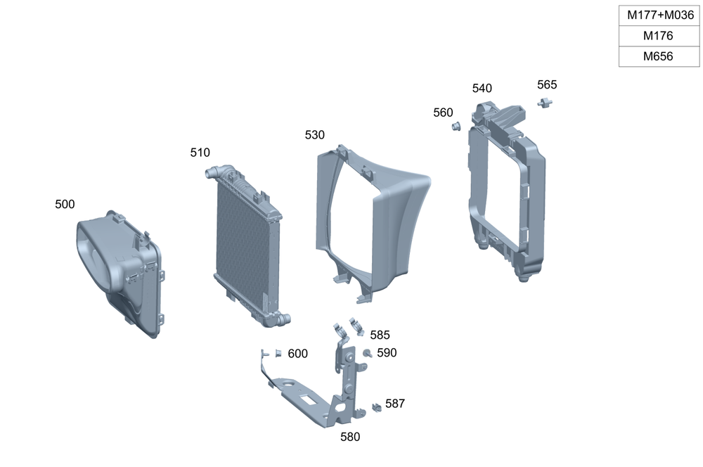 167-505-49-00 - Air Duct Segment 2020-2026 Mercedes-Benz | Mercedes ...