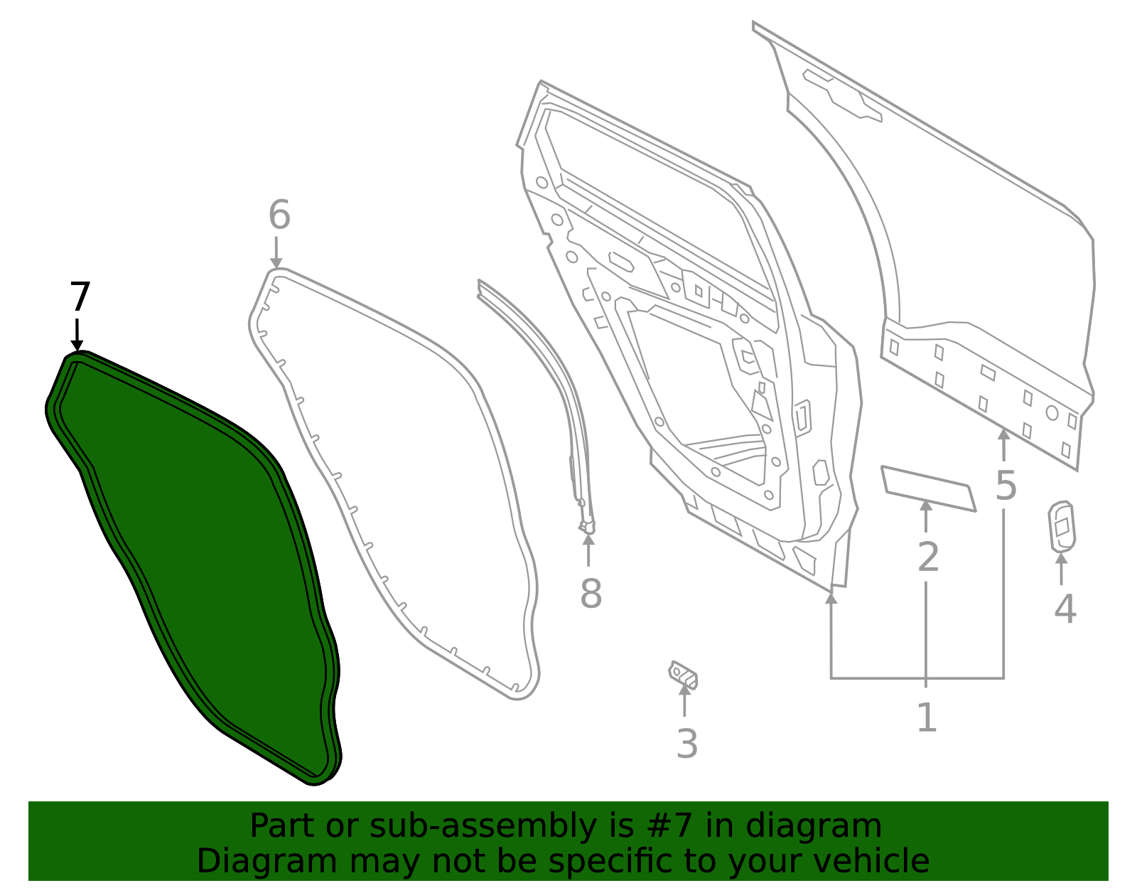 2021-2025 Ford Bronco Sport Weather-Strip On Body M1PZ-78253A11-B ...