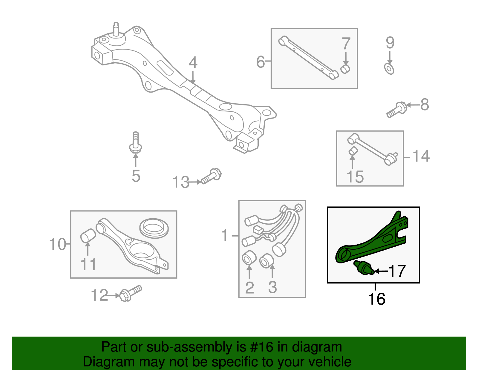 55270-2G000 - Trailing Arm 2006-2010 Kia Optima | Kia.Parts Store