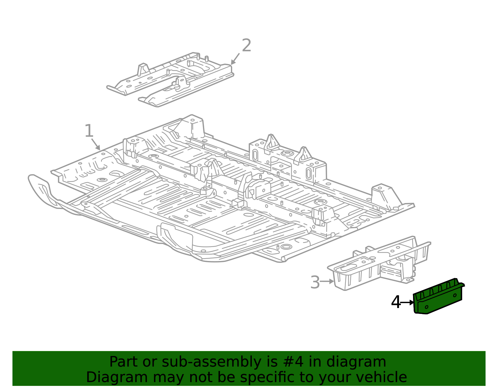 Floor Pan Reinforcement - Chassis Support Bracket | AutoNationParts.com