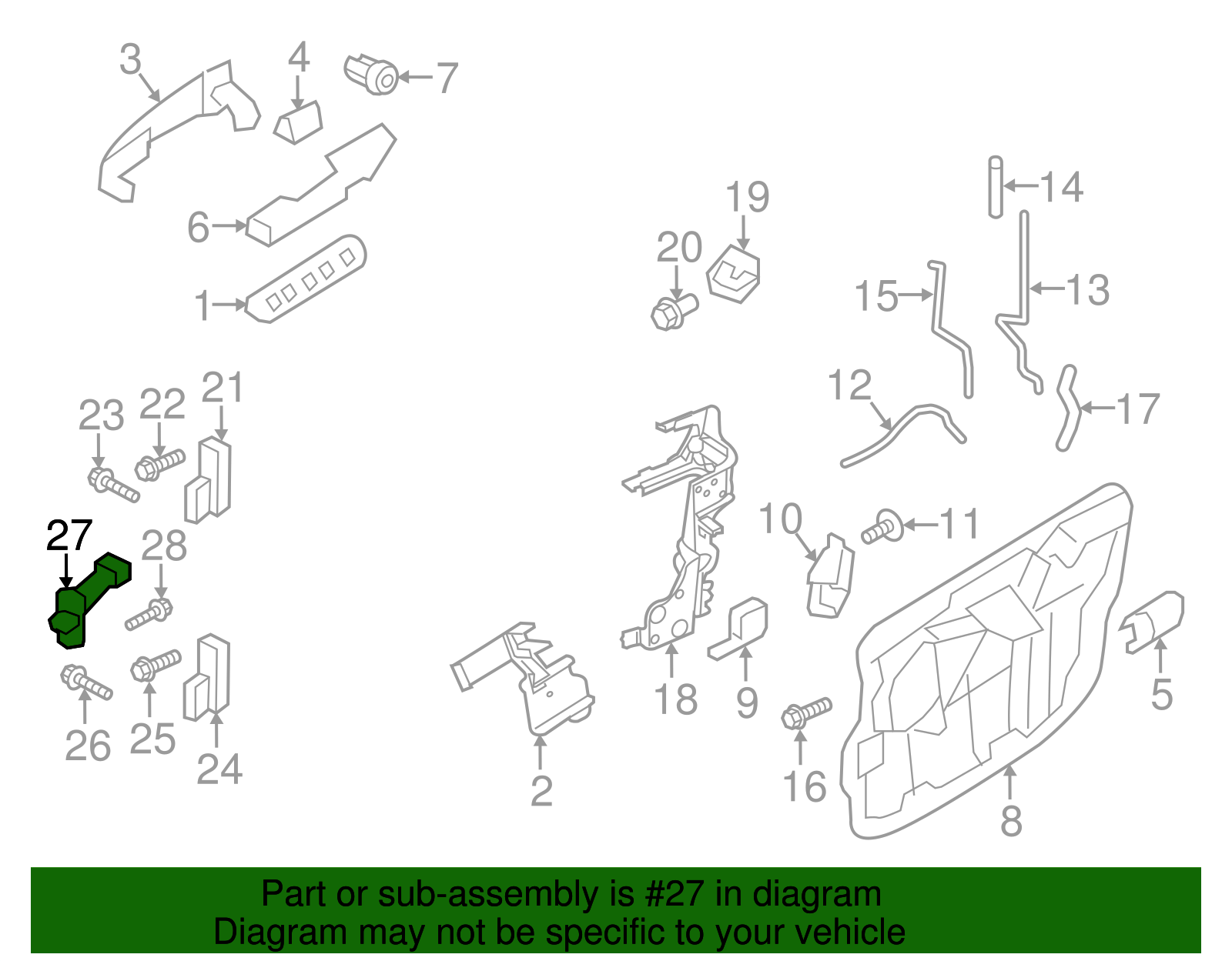 2007-2015 Ford OEM NEW 2007-2015 Ford Edge Left Right Check Assembly ...