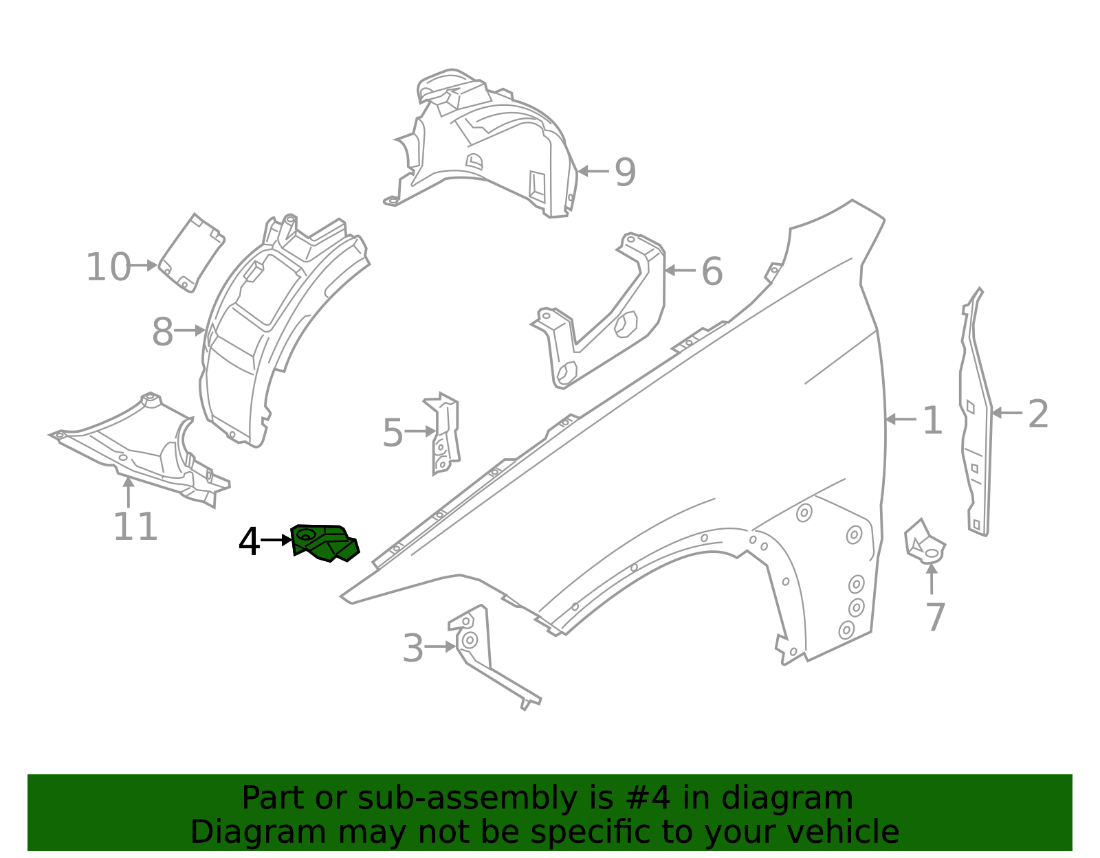Genuine BMW 41-00-7-492-366 | Front Bracket | FREE Shipping on Most ...