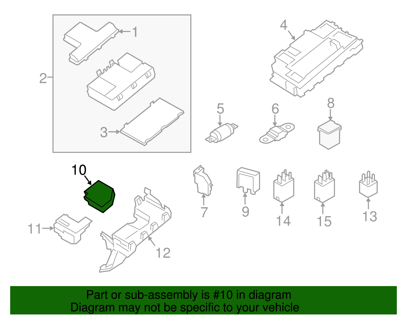 2013-2024 Ford | Circuit Breaker | DU5Z-14526-AA | Walls' Ford Parts