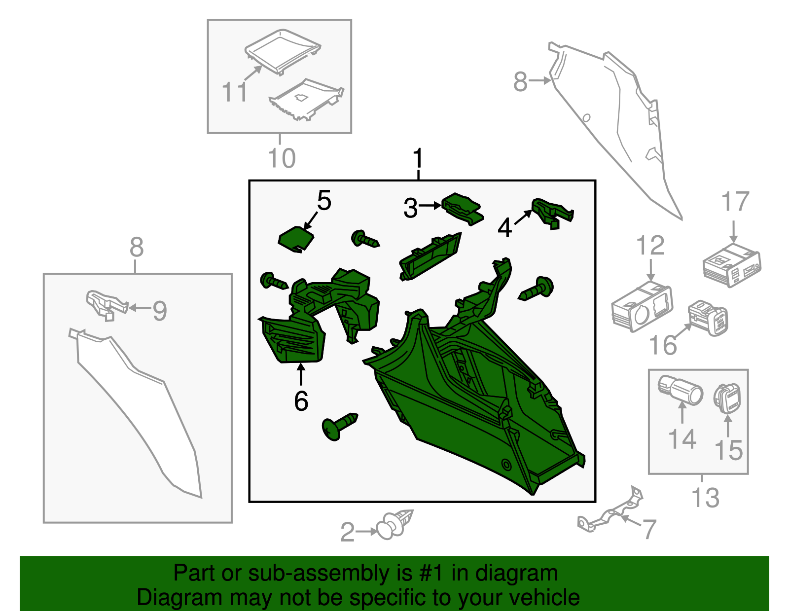 BBVK-64-320A-02 - 2017-2018 Mazda 3 - Front Console | Mazda Part Direct