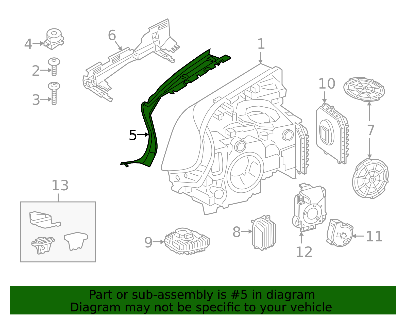 Genuine Headlamp Assembly Gasket for 2021-2023 BMW | OEM Part# 63-11-9 ...