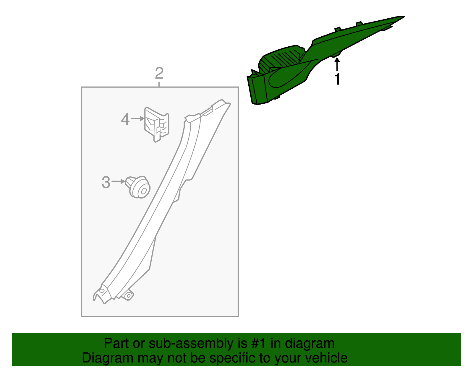 2017-2020 Genesis G80 Upper Quarter Trim 85850-B1600-SG2 | World OEM ...