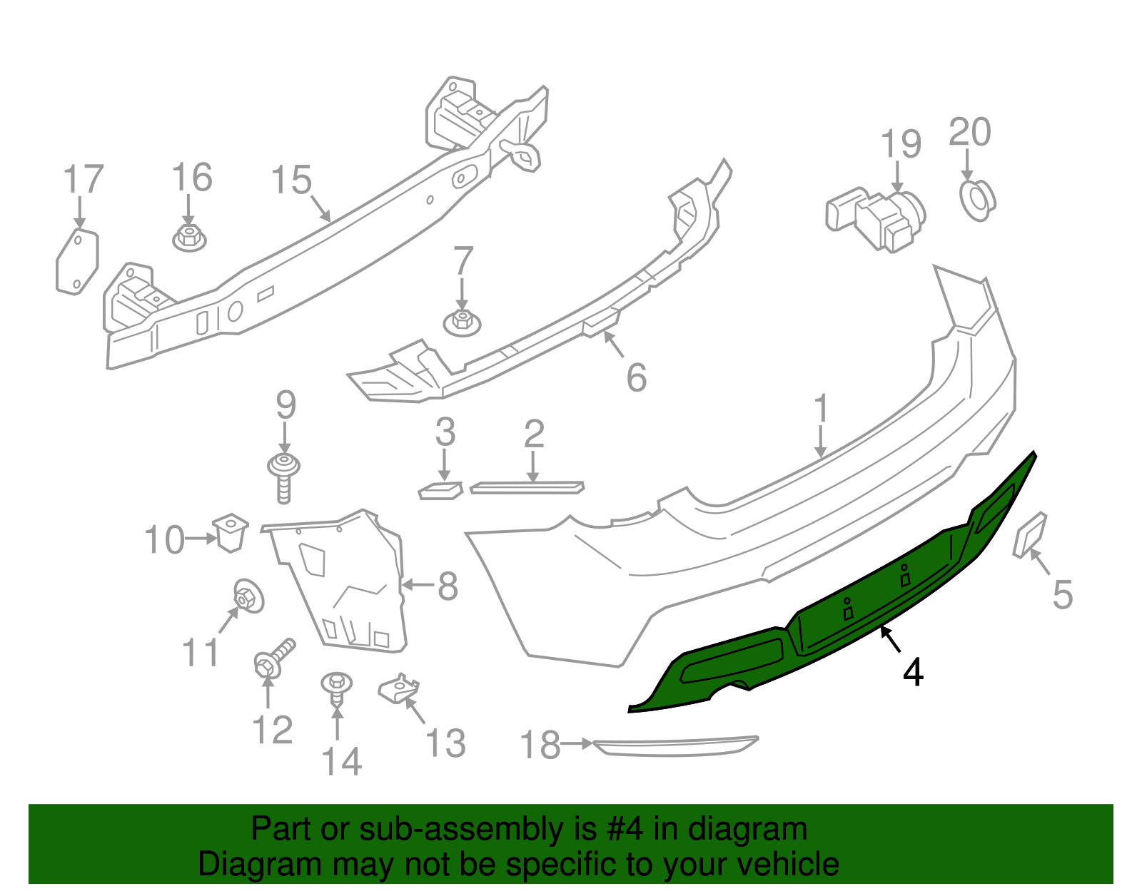 51128055572 - 2014-2021 BMW Valance Panel (51-12-8-055-572) | BMW of ...