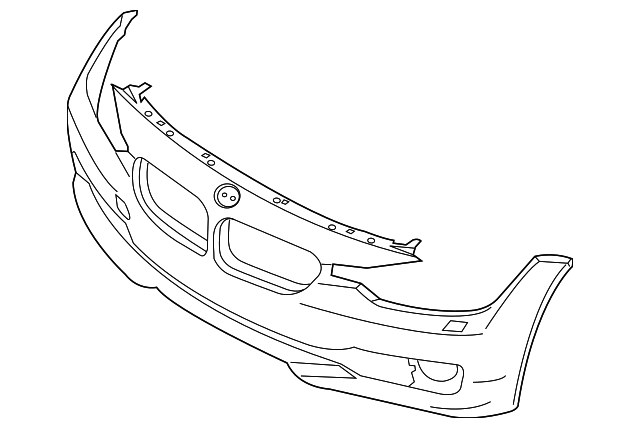 51117293085 - 2012-2015 BMW Bumper Cover (51-11-7-293-085) | BMW of ...