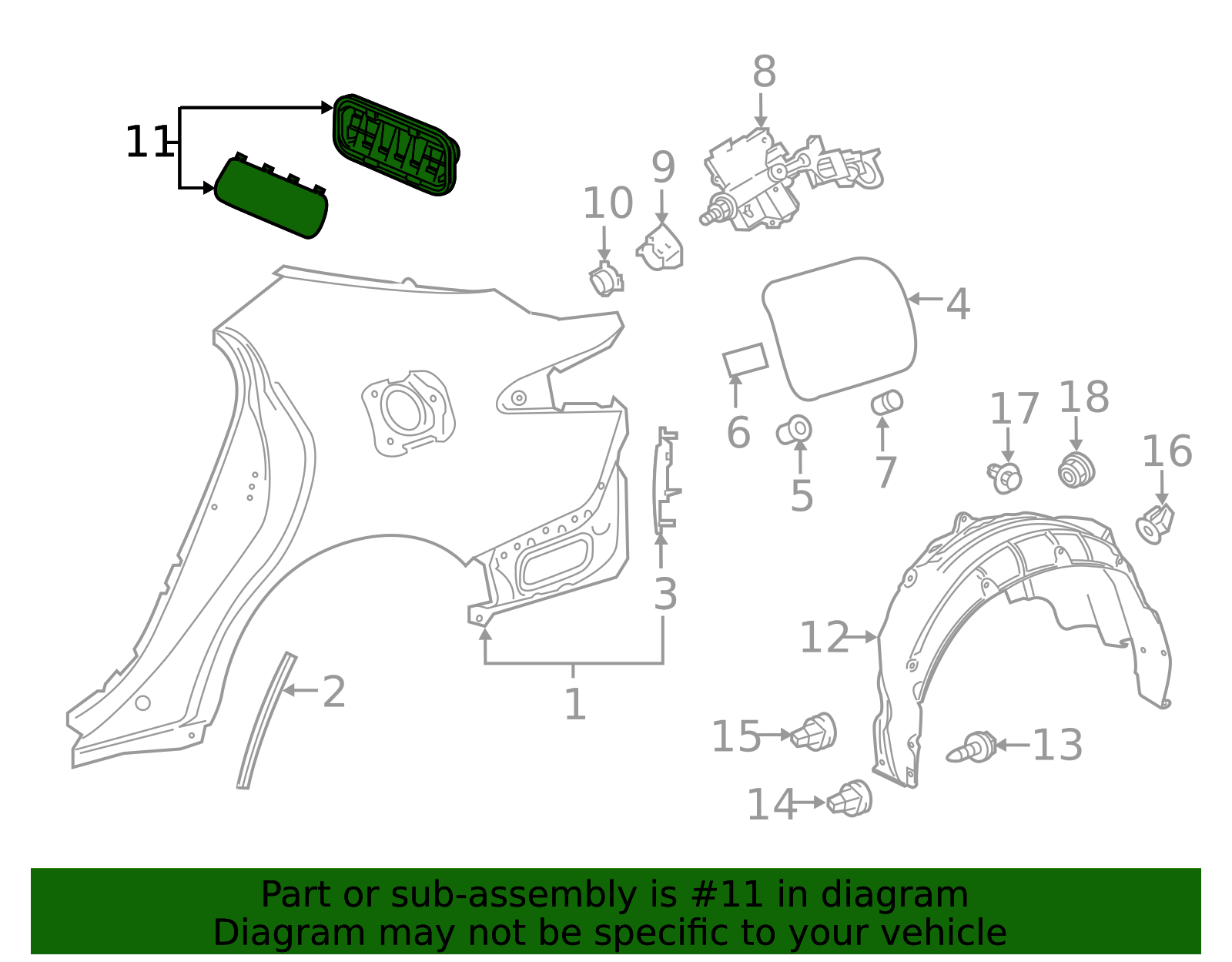 Genuine Official Toyota Pressure Vent part# 62940-AQ020 for 2016-2025 ...