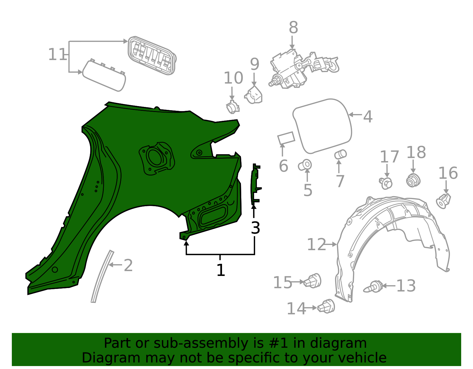 Genuine Official Toyota Quarter Panel part# 61602-06310 for Ourisman ...