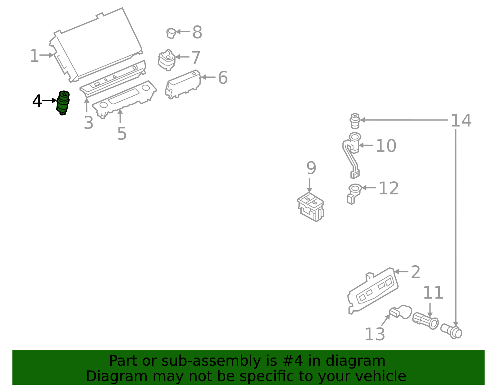Genuine Audi 4K1-905-217-D | Power Switch | FREE Shipping on Most ...