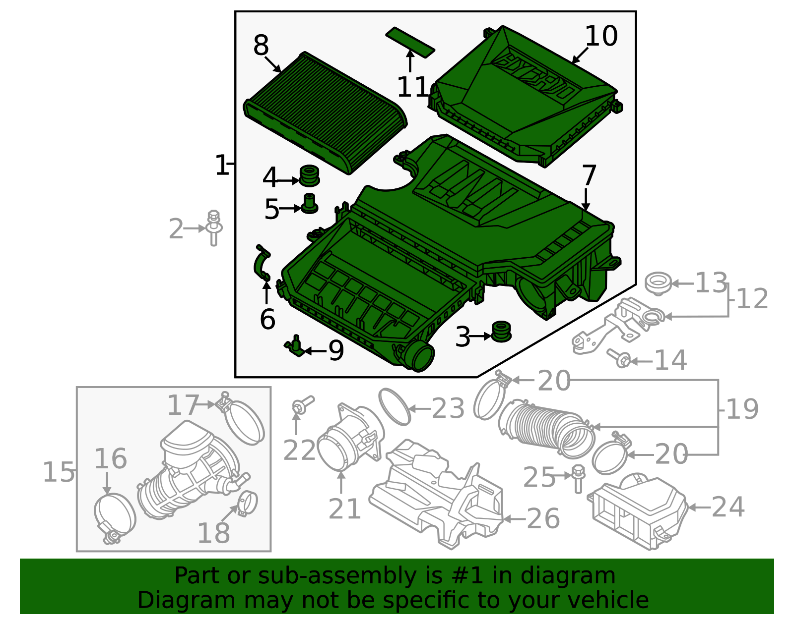 2023-2025 Kia Niro Air Cleaner Assembly 28110-AT100 | TascaParts.com