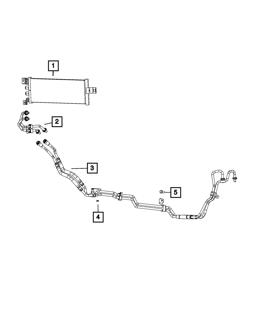 OEM Mopar Transmission Oil Cooler For 2022-2023 Jeep - Part No ...