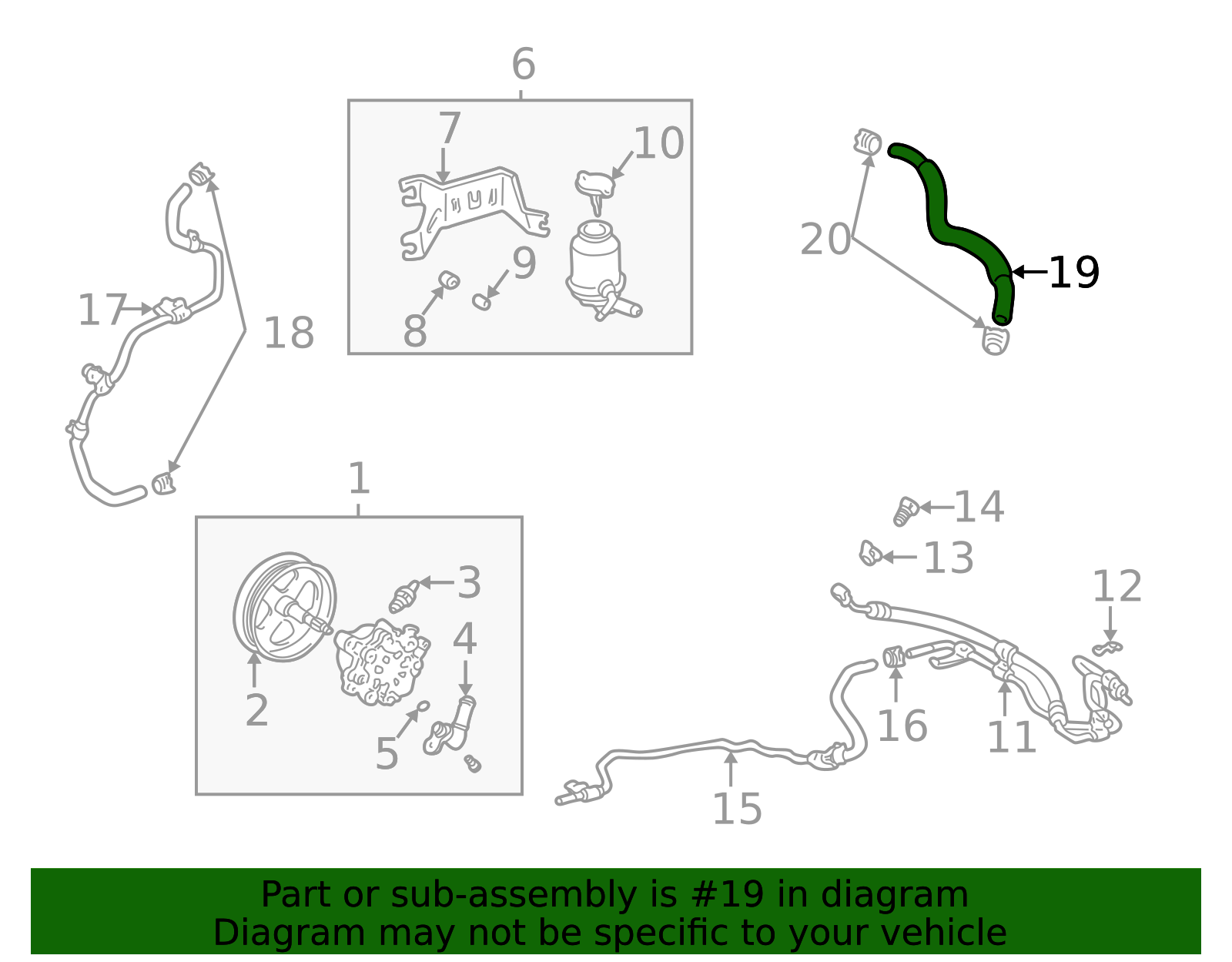 Genuine Official Toyota Power Steering Reservoir Hose part# 44348-48051 ...