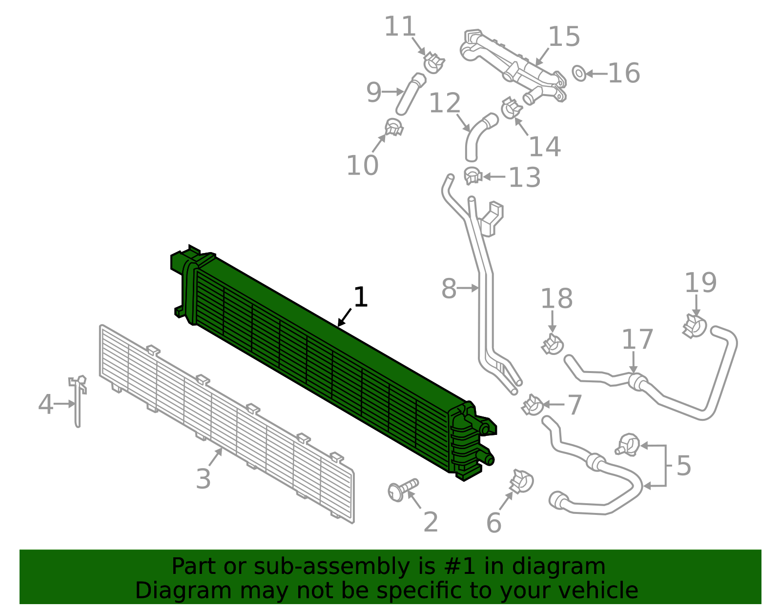 2013-2018 Audi Additional Radiator 4G0-145-804-D | AudiUSAParts.com