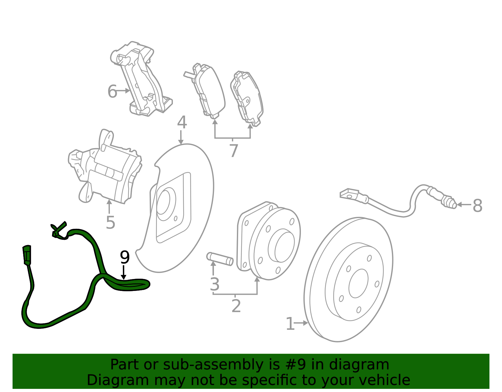 23483152 - 2013-2020 GM - Rear Wheel Speed Sensor | Partners Chevy
