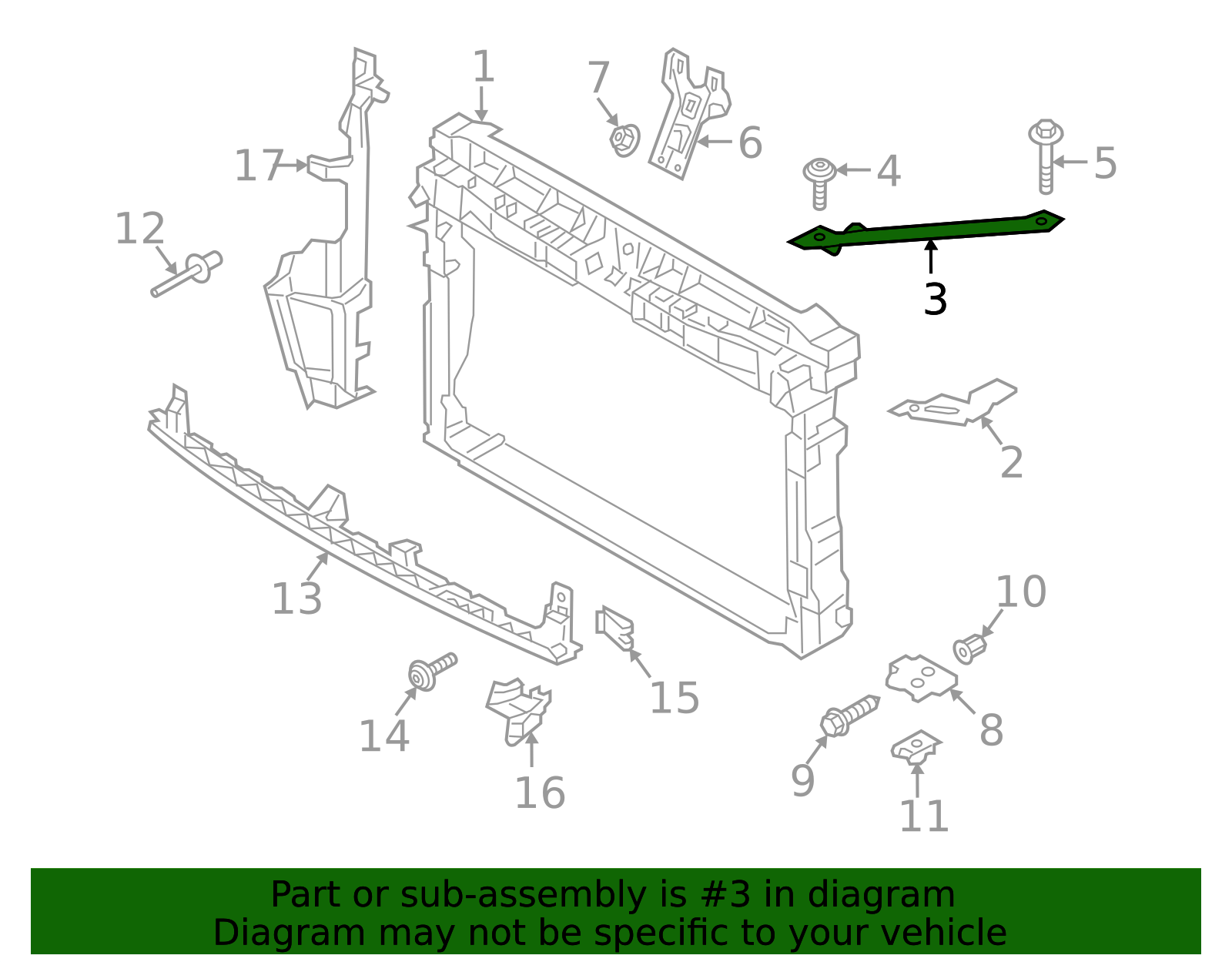 5G0-805-931 - High-Quality Radiator Support Panel Brace for 2015-2019 ...